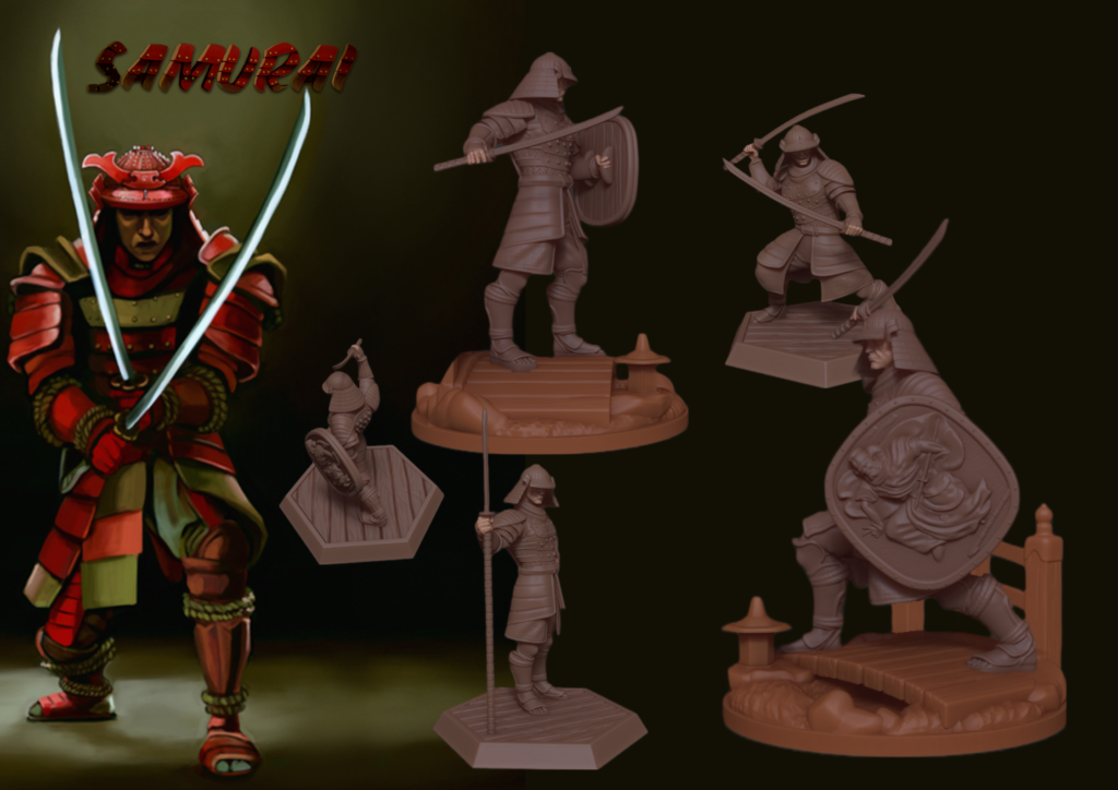 Samurai Warrior Minis (28/32mm) - LIMELIGHT