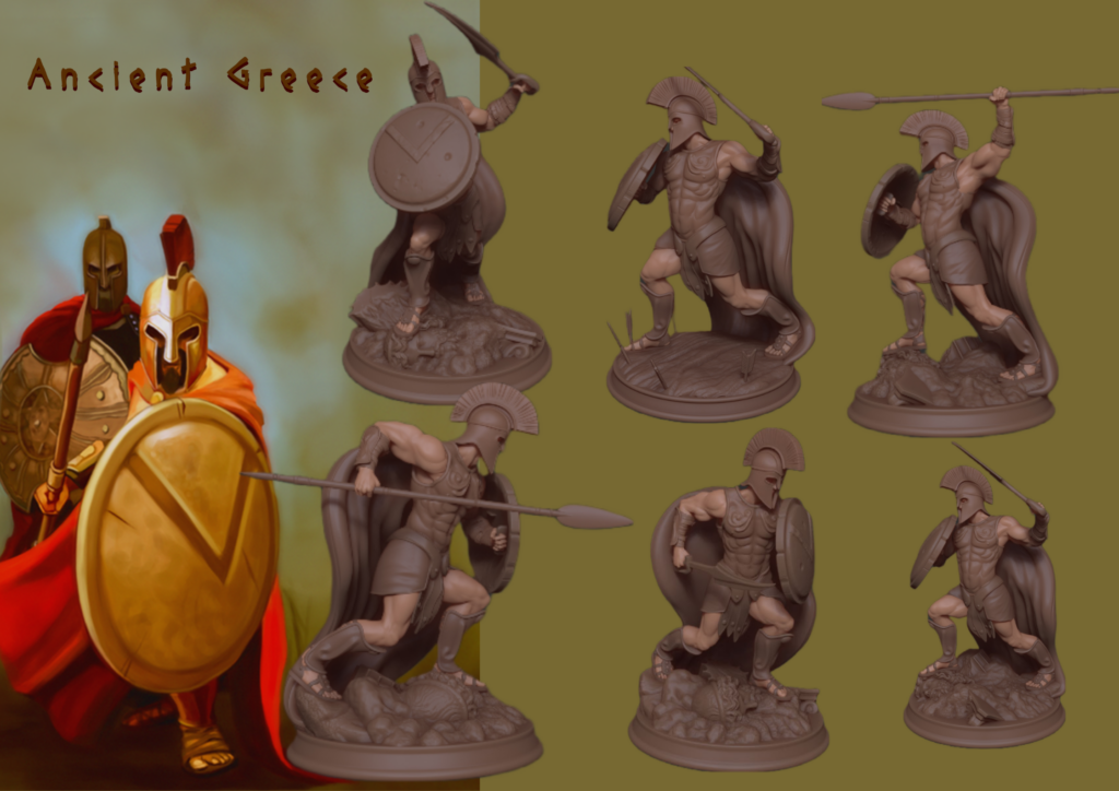 Ancient Greece Warrior Minis (28/32mm) - LIMELIGHT
